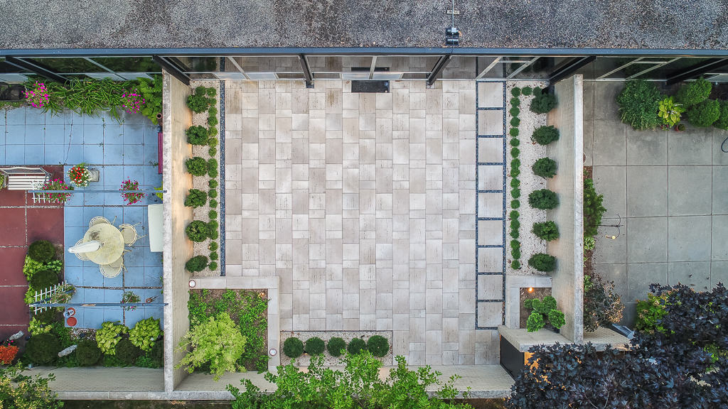 Mid-Century Modern Courtyard - Lotus Gardenscapes